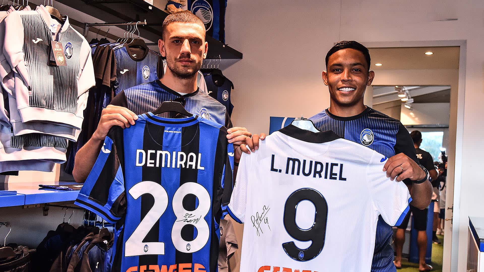 Demiral e Muriel al Temporary Store | Atalanta